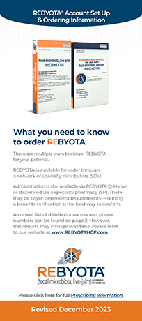 Support & Reimbursement | REBYOTA® HCP (fecal microbiota, live- jslm)